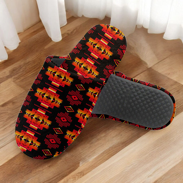 GB-NAT00720-03 Native American Cotton Slippers – Powwow Store