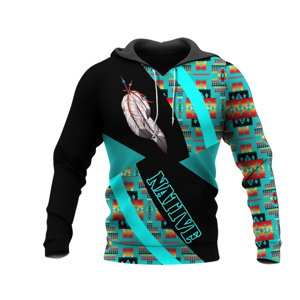 HD0012562 Pattern Native American Pride 3D Hoodie – Powwow Store