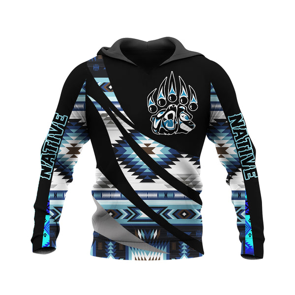 HD250116M04 Bear Native American Pride 3D Hoodie – Powwow Store