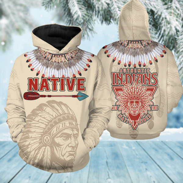 HD250919M18 Chief Native American 3D Hoodie – Powwow Store
