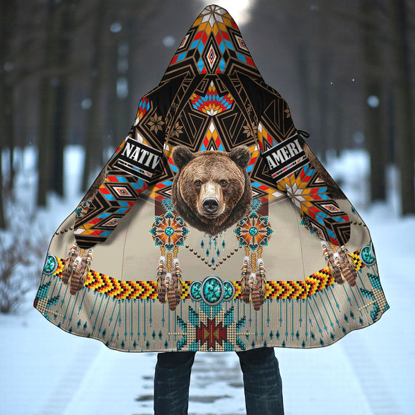 HD251104M09 Bear Native American Cloak – Powwow Store