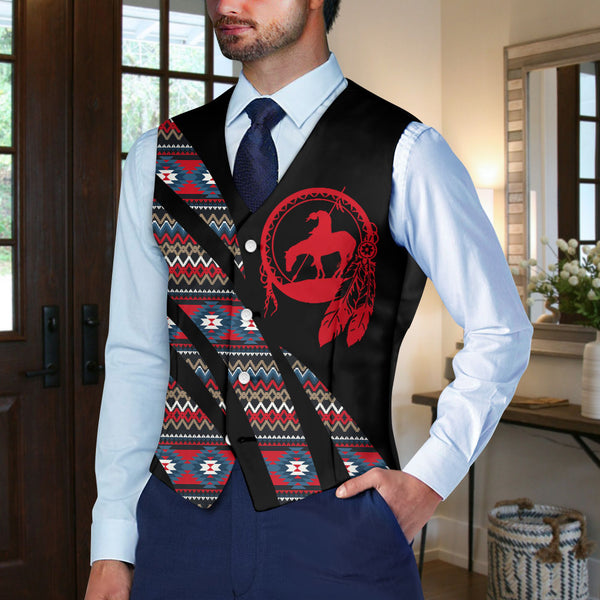 VJ250320M02 Trail of Tear Native American Suit Vest Jacket Print One S ...