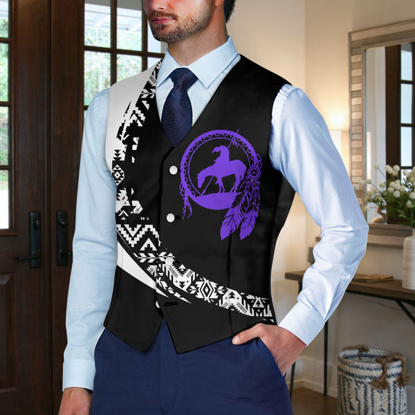 VJ250320M04 Trail of Tear Native American Suit Vest Jacket Print One S ...