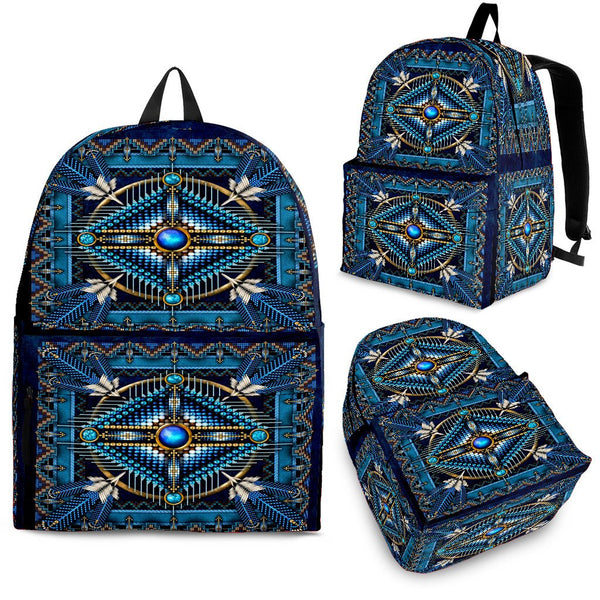 Mandala Blue Native American Backpack – Powwow Store
