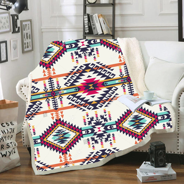 BLK0046 Pattern Tribal Native Blanket – Powwow Store