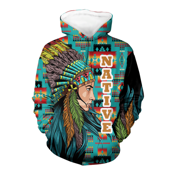 HD000133 Native American Pride 3D Hoodie V2 – Powwow Store