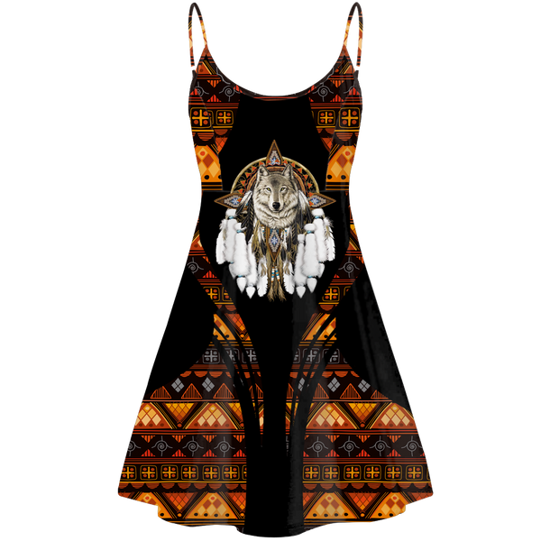 STD0053 Pattern Native American Strings Dress – Powwow Store
