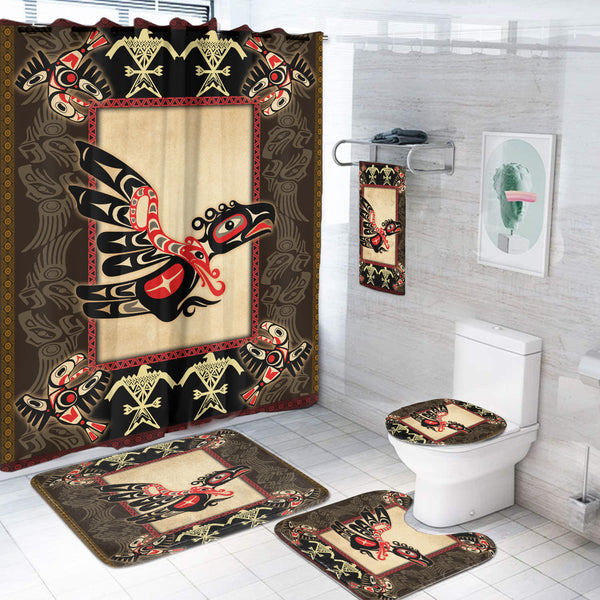 BS-00028 Pattern Native American Bathroom Set – Powwow Store