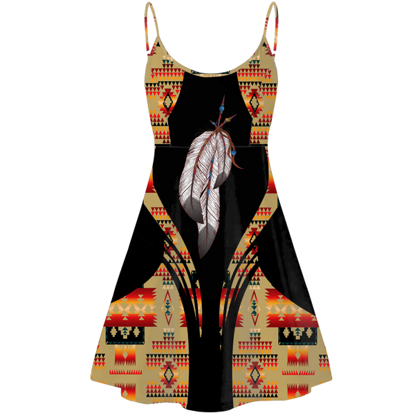 STD0043 Pattern Native American Strings Dress – Powwow Store