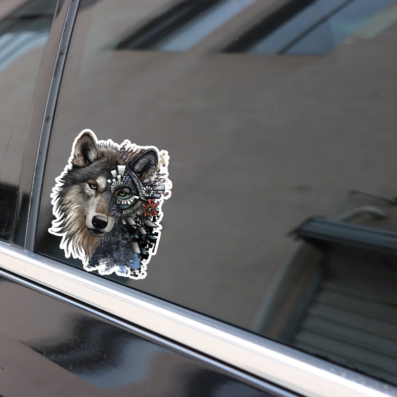 wolf head car emblem