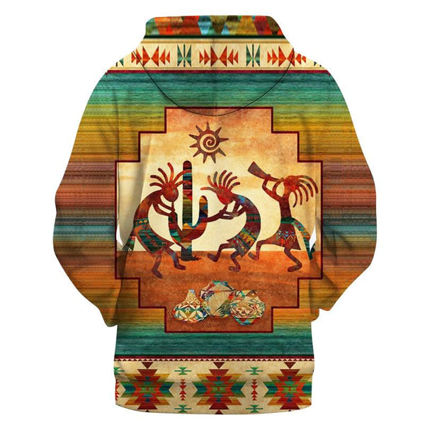 Kokopelli Myth Native American All Over Hoodie – Powwow Store