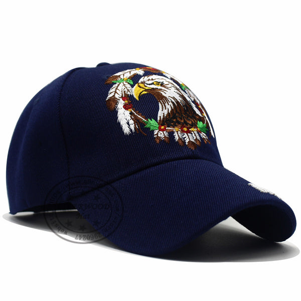 Men's Baseball Caps Hip Hop Women Sea Eagle Embroidery Snapback ...