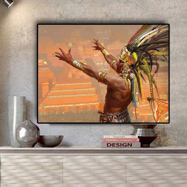 Native American Mars Canvas – Powwow Store