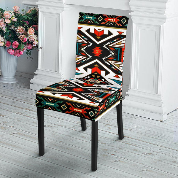 Tribal Colorful Pattern Native American Dining Chair Slip Cover ...