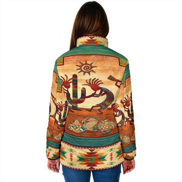 GB-NAT00054 Kokopelli Myth Women's Padded Jacket – Powwow Store
