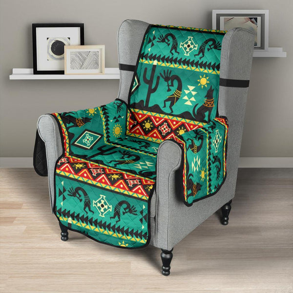 Kokopelli Myth Turquoise Native American 23" Chair Sofa Protector ...