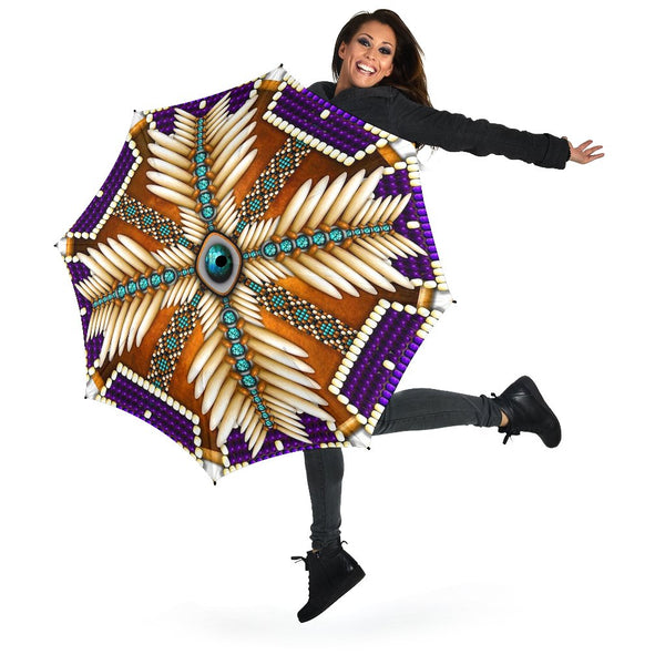 Mandala Purple Native American Umbrella – Powwow Store