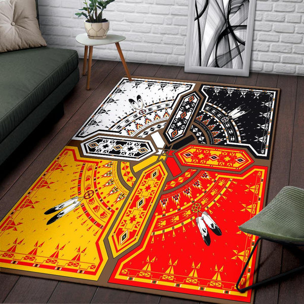 Medicine Wheels Native American Design Area Rug – Powwow Store