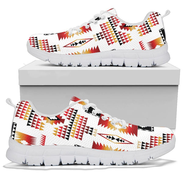 White Native Tribes Native American Sport Sneakers – Powwow Store