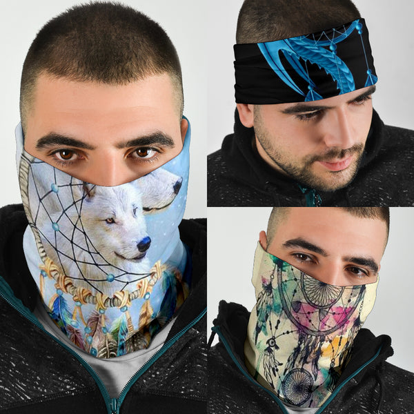 Blue Wolf Bandana 3-Pack NEW – Powwow Store