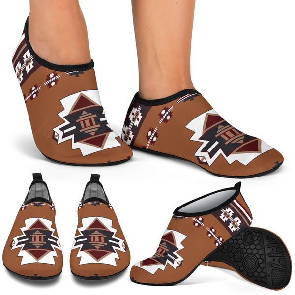 GB-NAT00012 United Tribes Native American Aqua Shoes – Powwow Store