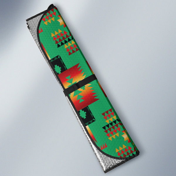 GB-NAT00046-20 Green Native Tribes Pattern – Powwow Store