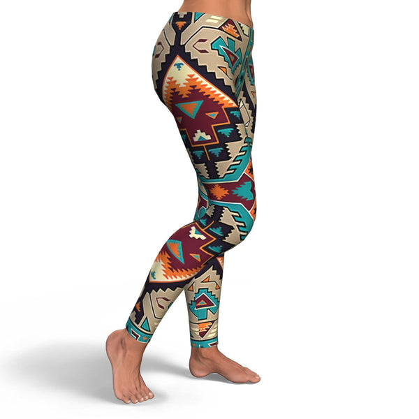 Tribe Blue Pattern Native American Pride Leggings – Powwow Store