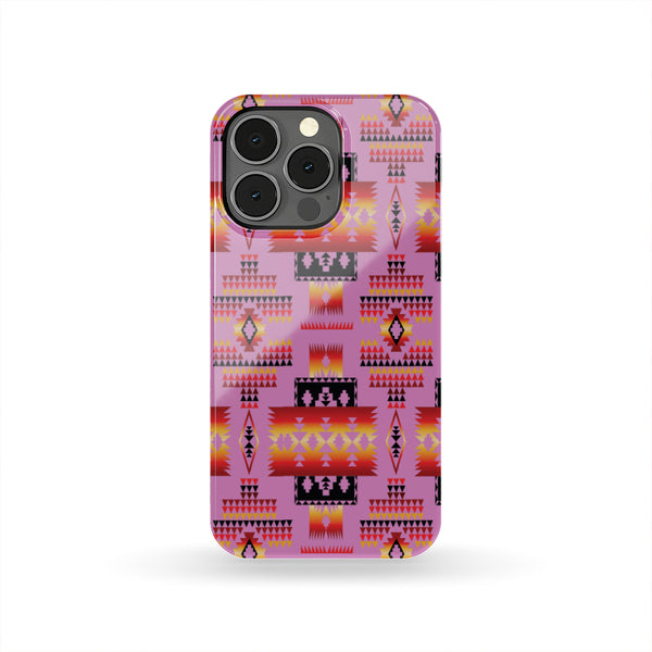 GB-NAT00046-09 Pink Tribes Pattern Native American Phone Case – Powwow ...